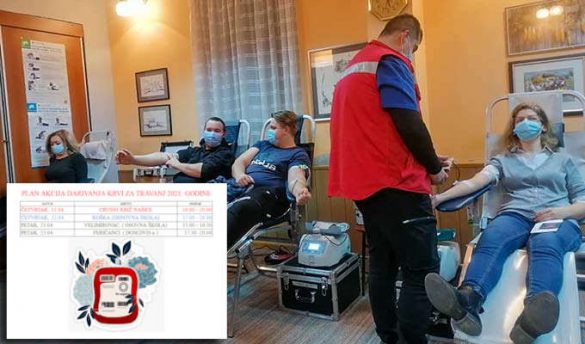 Plan akcija darivanja krvi za travanj 2021. - TV Nasice.com